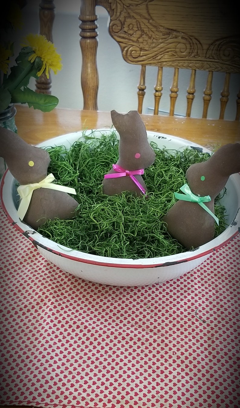 Primitive Chocolate Bunny Rabbit Bowl Fillers Chocolate Bunny - Etsy