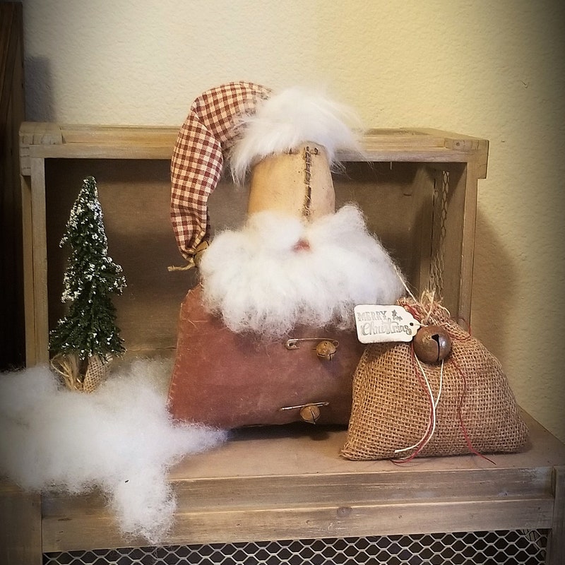 Primitive Santa - Etsy