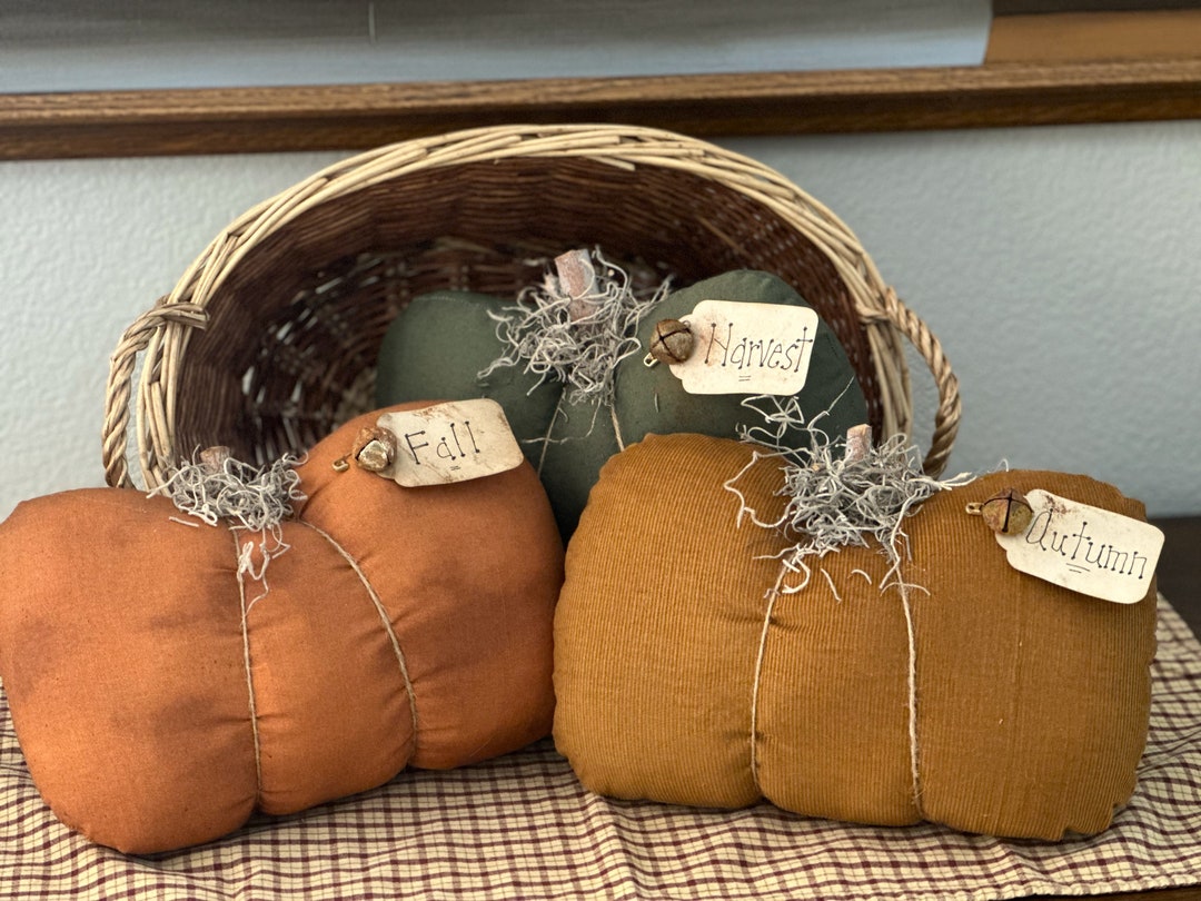 Primitive Pumpkins, Prim Pumpkins, Pumpkins, Fall Decor, Autumn Decor ...