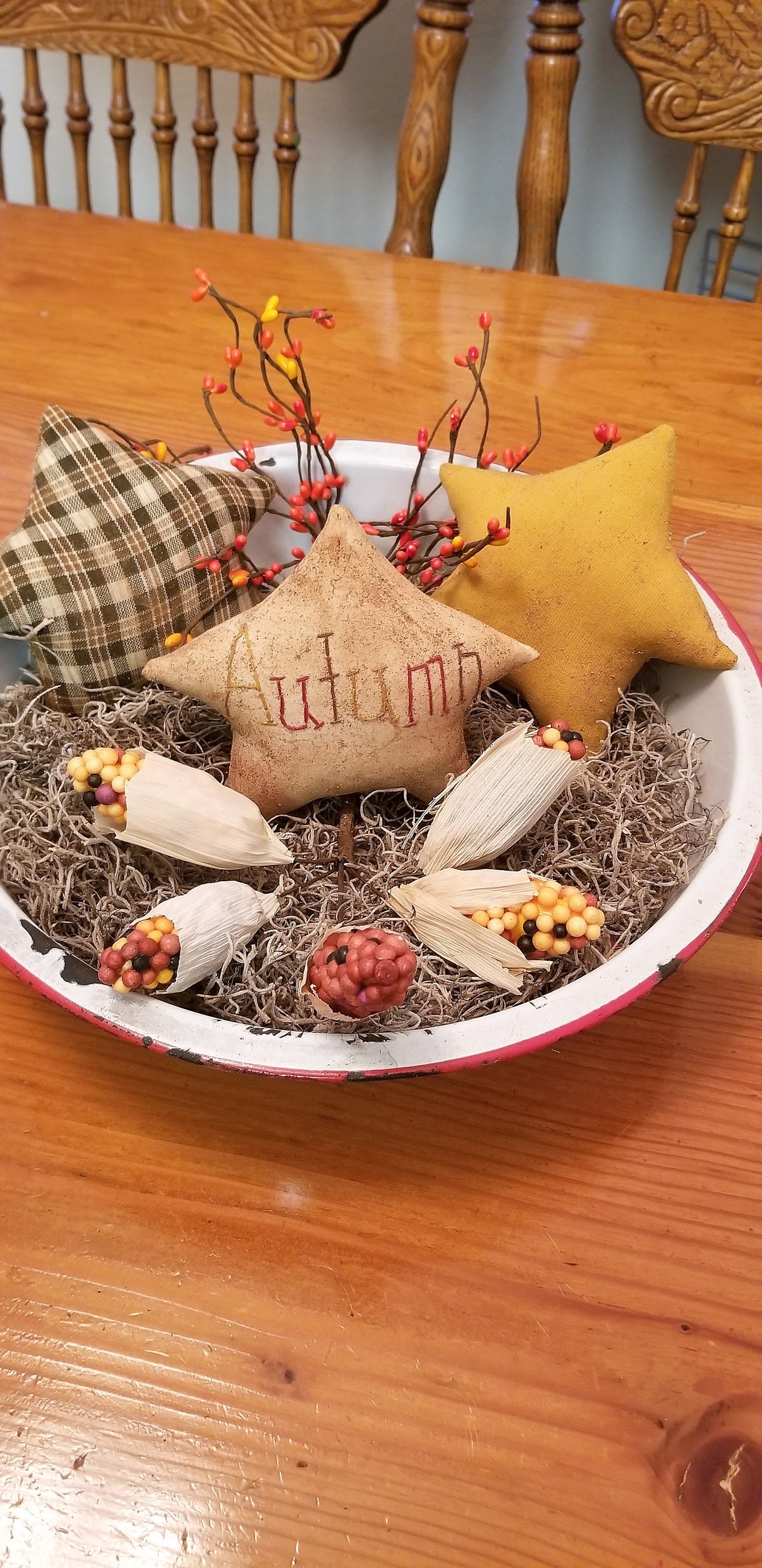 Primitive Autumn Star Bowl Fillers Autumn Decor Tucks Fall - Etsy