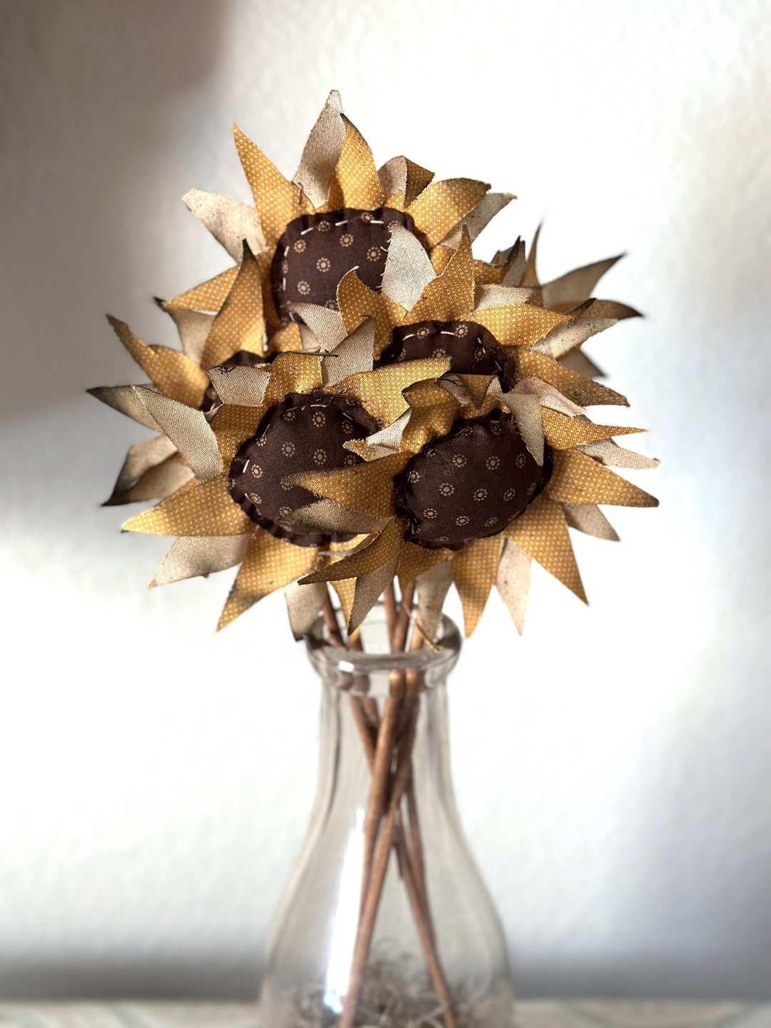Primitive Sunflower Pokes, Fall Flowers, Prim Sunflower Pokes, OFG ...