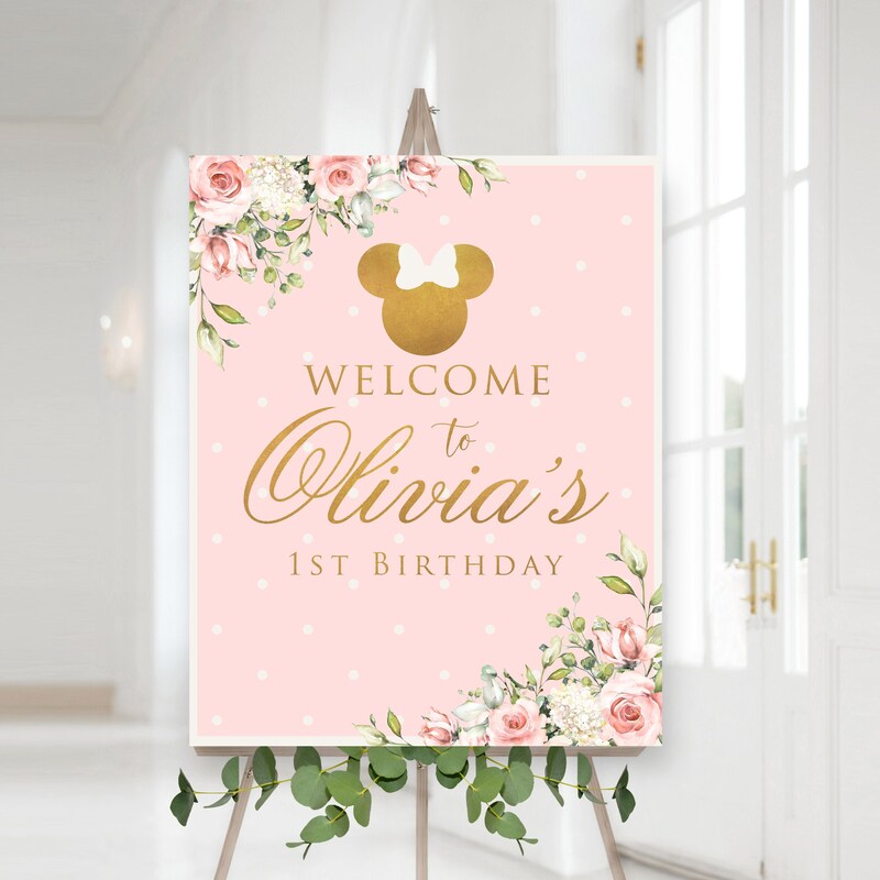 Minnie Mouse Party Signs - Etsy