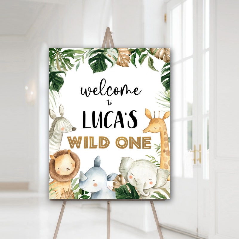 Wild One Welcome Sign - Etsy