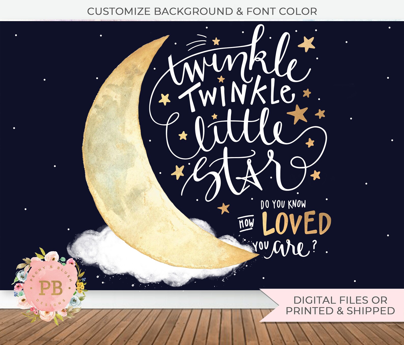 Twinkle Twinkle Little Star Backdrop Twinkle Little Star - Etsy
