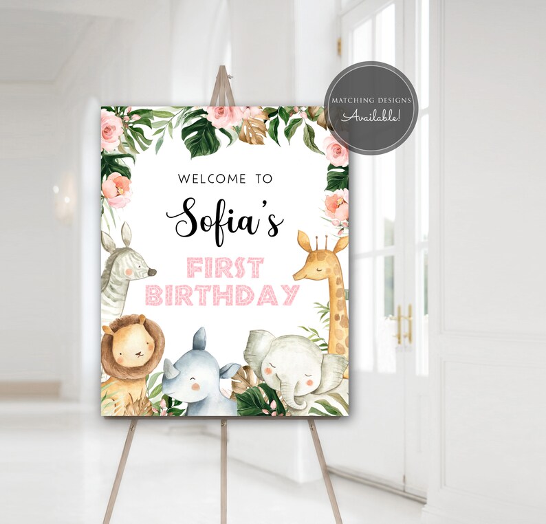 Safari Backdrop, Jungle Backdrop, Safari Party, Wild One, Animals ...