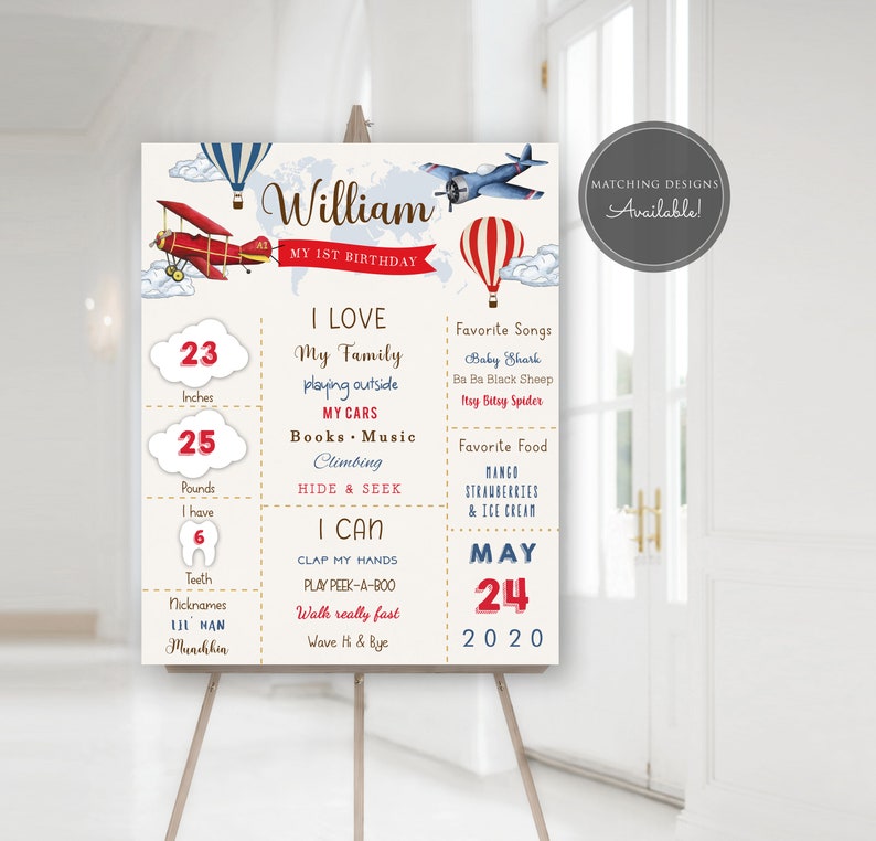 Airplane Birthday Welcome Sign Airplane Sign Easel Welcome - Etsy