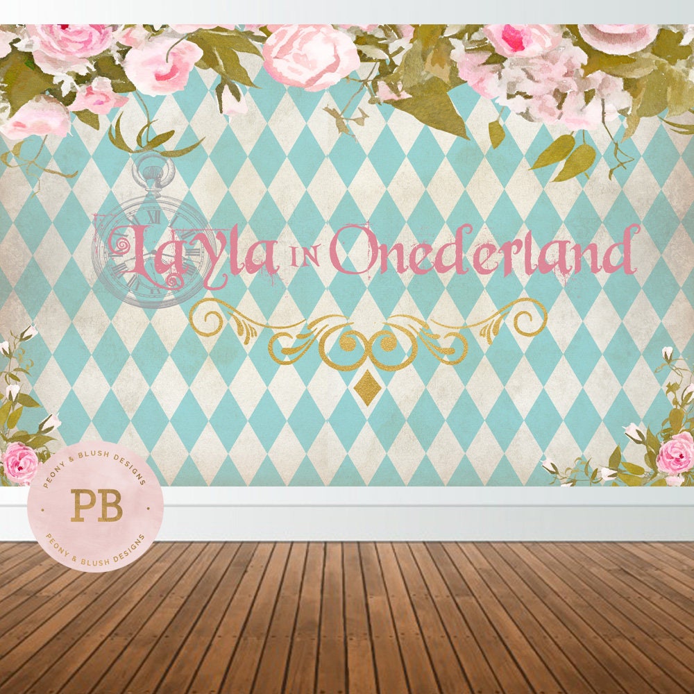 Digital Alice in Wonderland Backdrop Birthday Backdrop Alice | Etsy