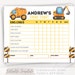 Editable Construction Reward Chart Behavior Chart Construction Truck ...