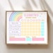 Editable Reward Chart for Girls Chore Chart for Kids Routine Chart Good ...