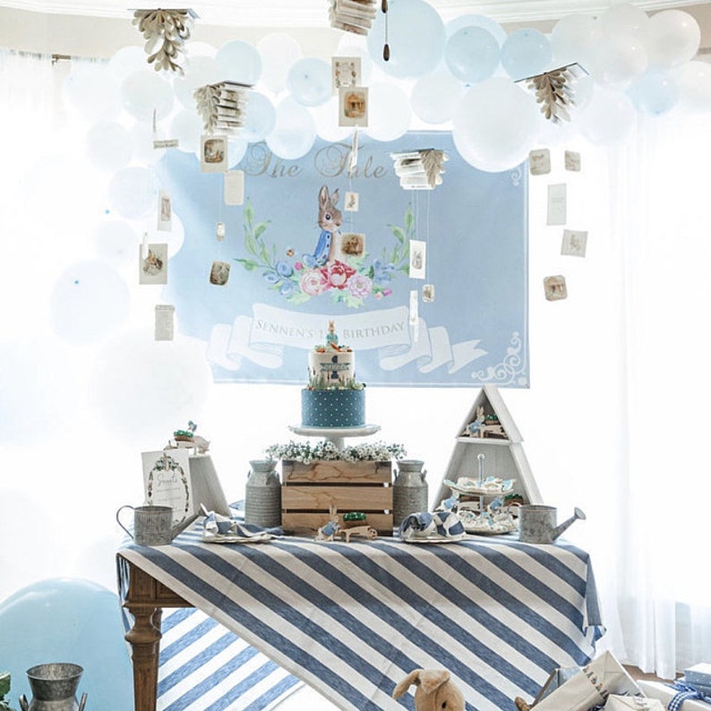 Peter Rabbit Backdrop Birthday Backdrop First Birthday Baby - Etsy