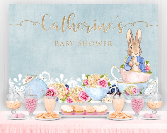 Peter Rabbit Backdrop Bunny Birthday Backdrop First - Etsy