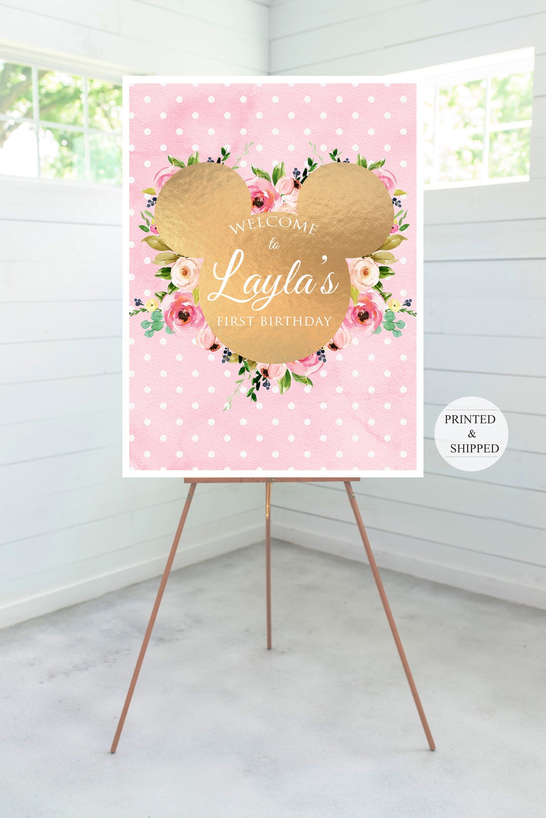 Minnie Birthday Party Sign, Minnie Welcome Sign, Personalized Welcome ...