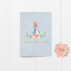 Digital Peter Rabbit Invitation, Bunny Baby Shower, Bunny Birthday ...