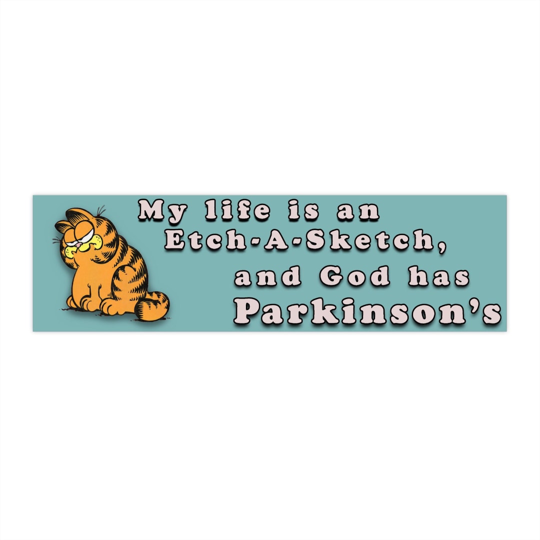 Garfield 90s Novelty Bumper Sticker Desk Decor - Etsy