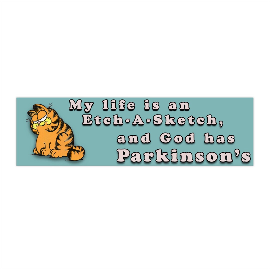 Garfield 90s Novelty Bumper Sticker - Etsy UK