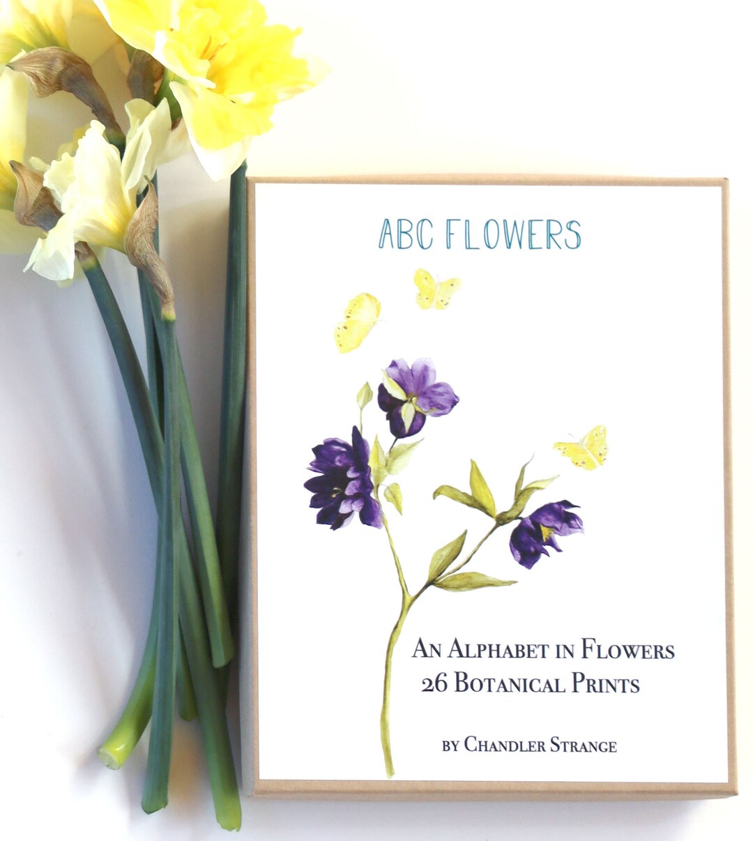 Flower Alphabet Card Set, ABC Flash Cards, Flower Alphabet Cards ...
