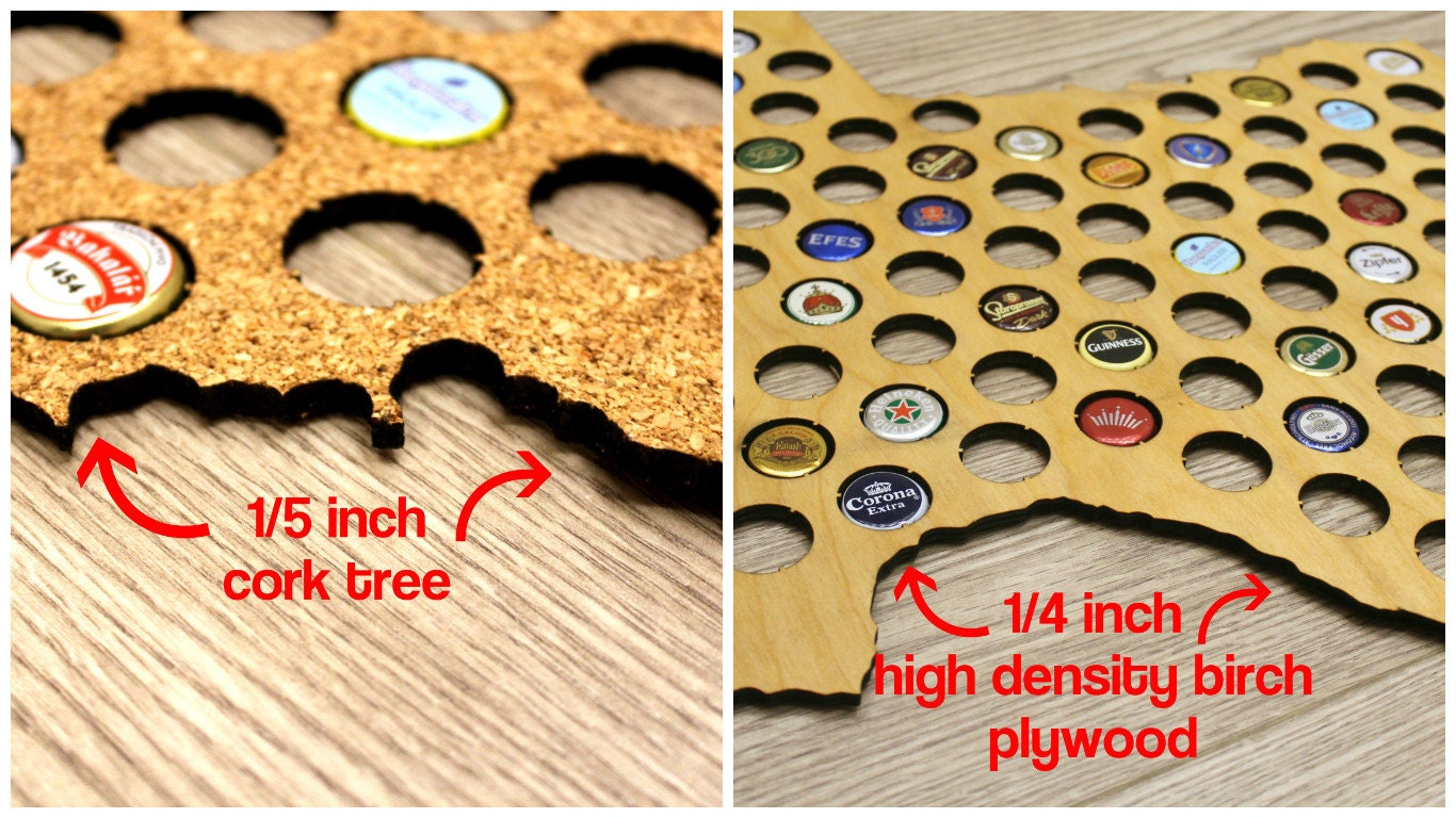 Beer Cap Map IOWA State USA Beer Cap Holder Beer Cap - Etsy