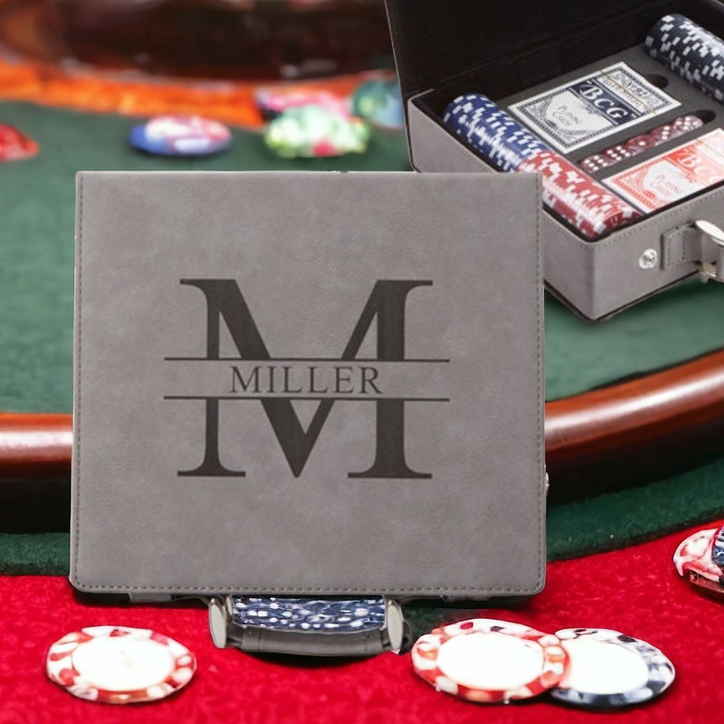 Personalized Poker Set - Etsy