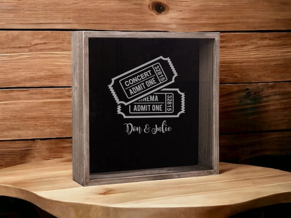Ticket Stub Display Case