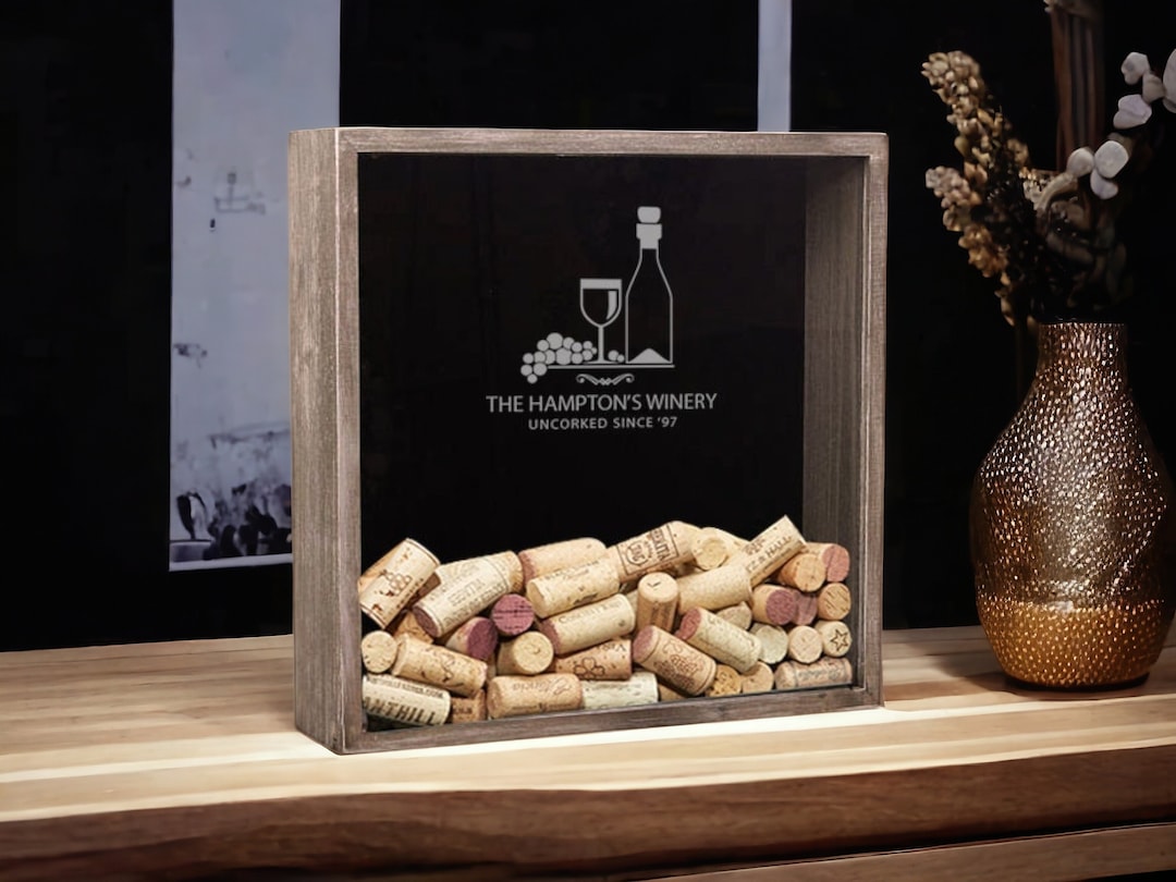Personalized Wine Cork Display, Wine Cork Holder, Wedding Gift, Gift ...