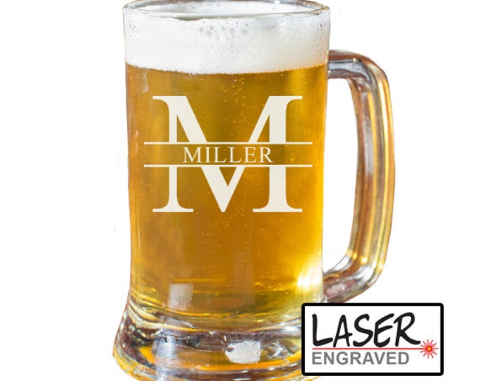 Custom Engraved Personalized Beer Mug Glass, Custom Beer Glass ...