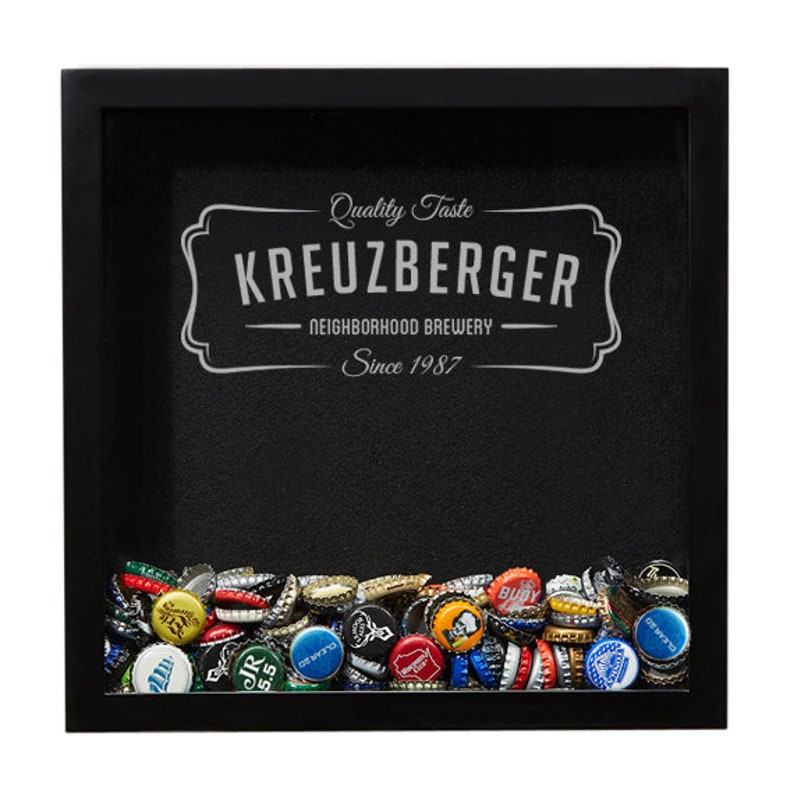 Bottle Cap Display Shadow Box, Beer Cap Holder, Beer Gift, Men's Gift ...