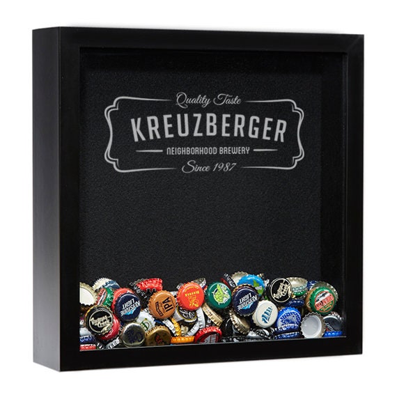 Bottle Cap Display Shadow Box Beer Cap Holder Beer Gift | Etsy
