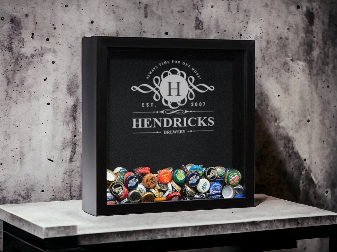 Beer Cap Shadow Box, Bottle Cap Holder, Beer Cap Display, Beer Gift ...