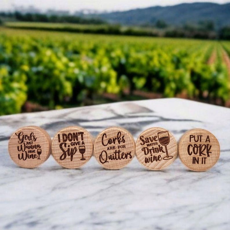 Personalized Wine Stoppers, Custom Wine Corks, Funny Wine Stoppers ...
