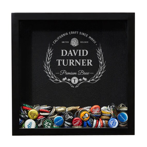 Beer Cap Shadow Box Bottle Cap Holder Beer Cap Holder Beer | Etsy