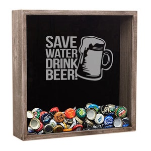 Custom Shadow Box, Beer Cap Holder, Bottle Cap Display, Gift for Men ...