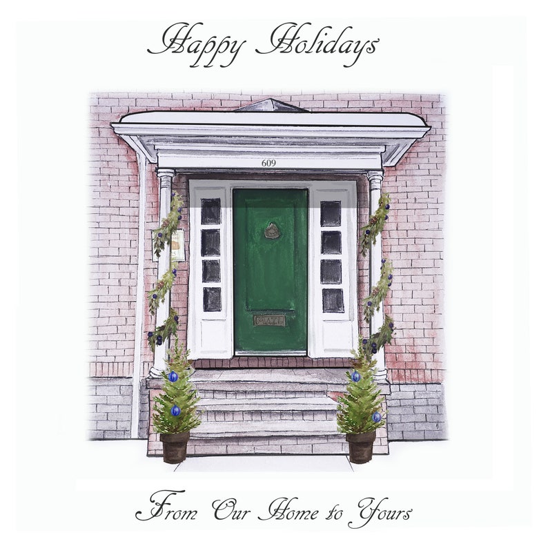 Personalised Drawing of Your Home/ Building Portrait on - Etsy