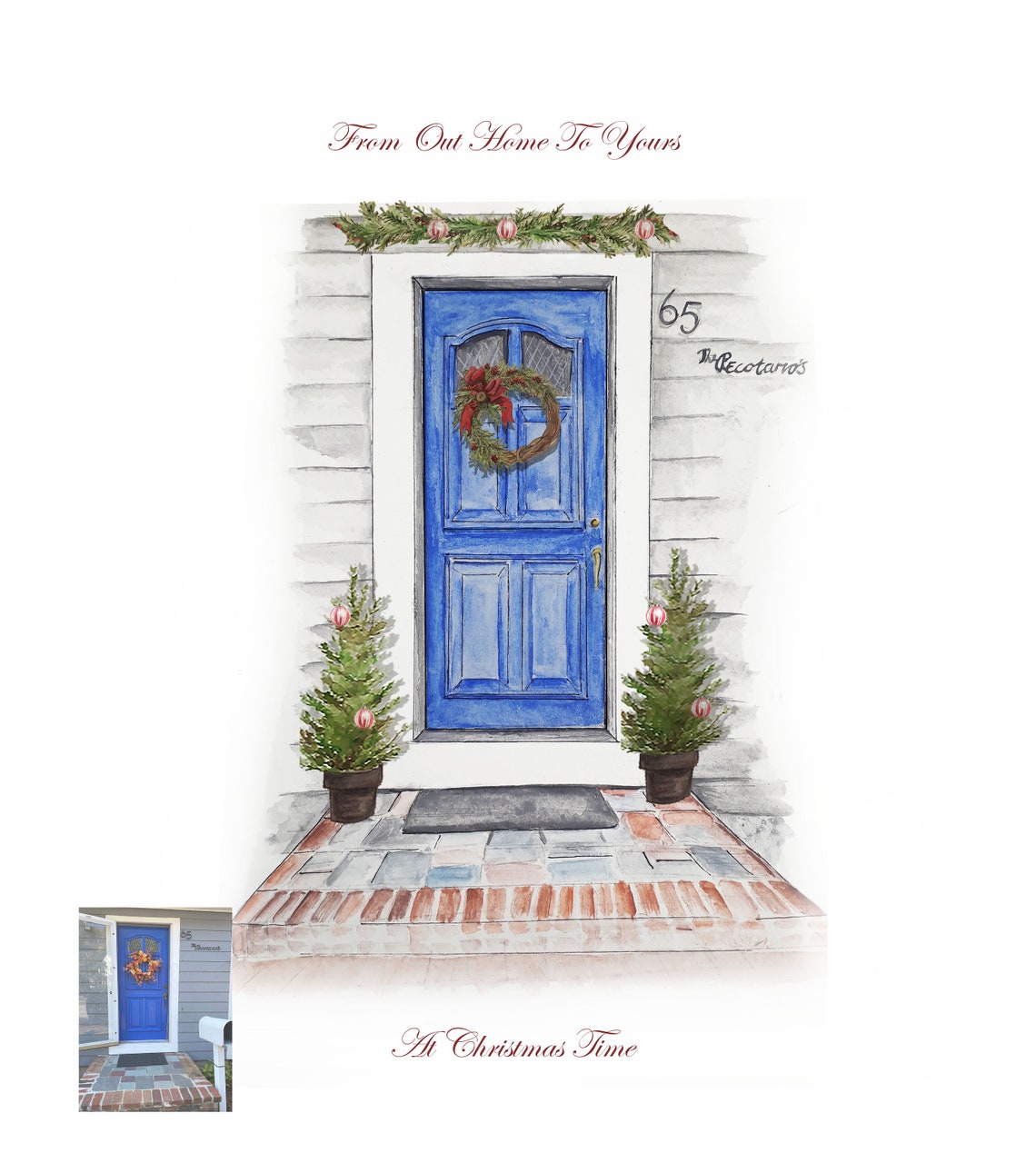 Personalised Drawing of Your Home/ Building Portrait on | Etsy