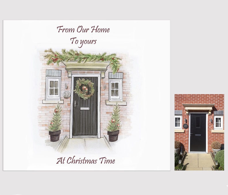 Personalised Drawing of Your Home/ Building Portrait on - Etsy