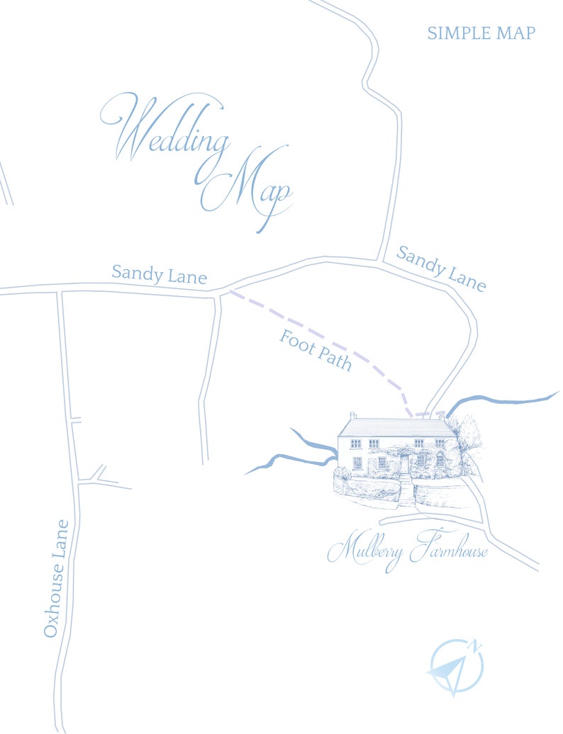 Custom Wedding Venue Map Illustration wedding Map - Etsy UK