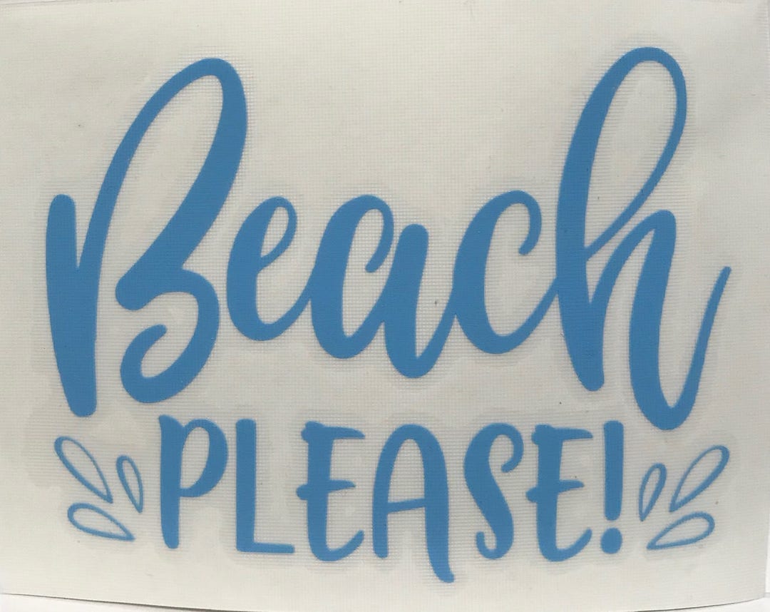 Beach Please Vinyl Decal Sticker/beach/vinyl/decal/sticker/yeti Decal ...