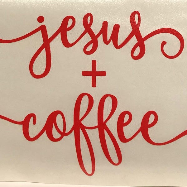 Coffee Vinyl Decal - Etsy