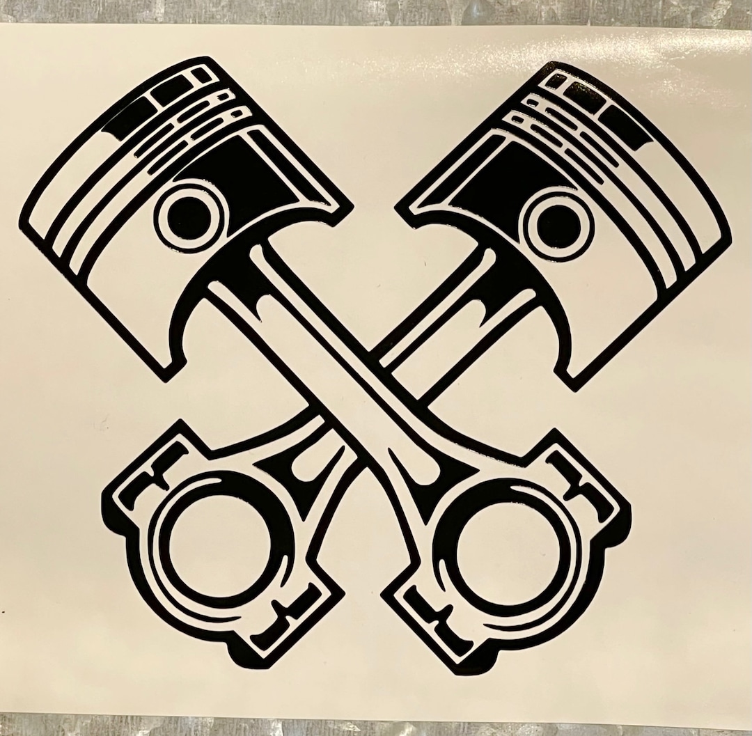 Pistons/engine Parts/motor Parts/tools/mechanic Vinyl Decal Sticker ...