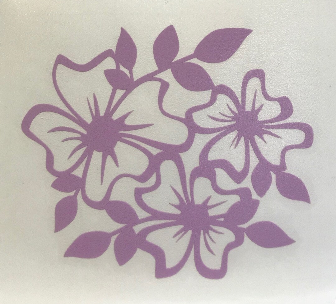 Spring Flowers Vinyl Decal Sticker/flowers/flower Decal/vinyl/decal ...