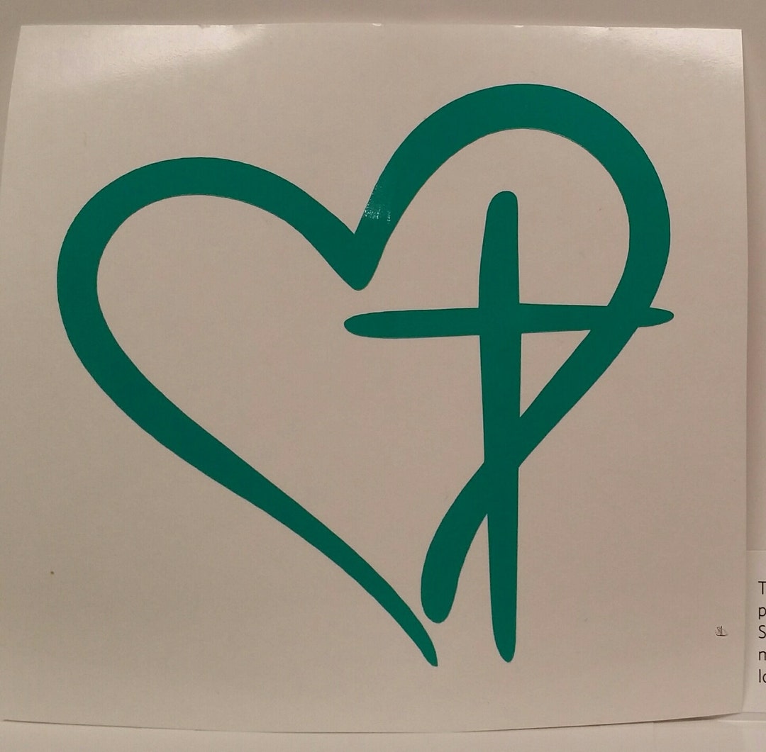 Cross Your Heart Decal - Vinyl Decal- Yeti Decal - Car Decal Sticker - Etsy