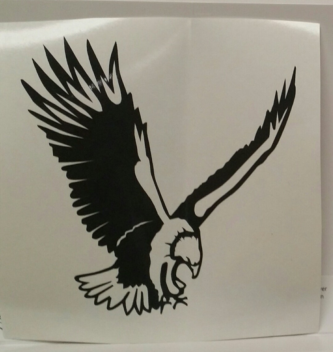 Bald Eagle Vinyl Decal, Car and Laptop Sticker - Etsy