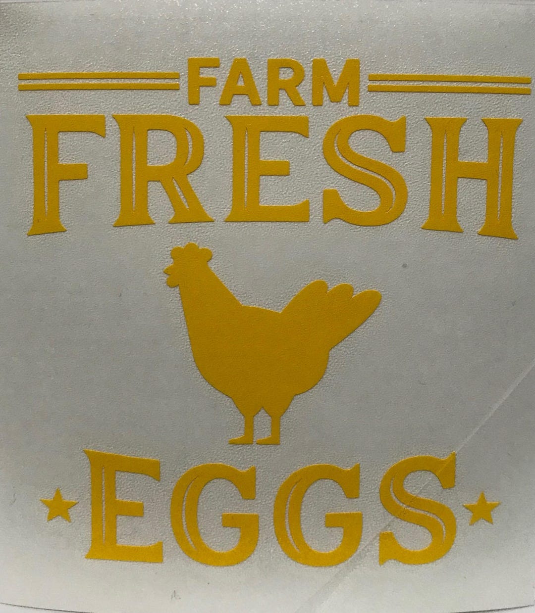 Farm Fresh Eggs Vinyl Decal Sticker/chicken/eggs/farm/vinyl/decal ...
