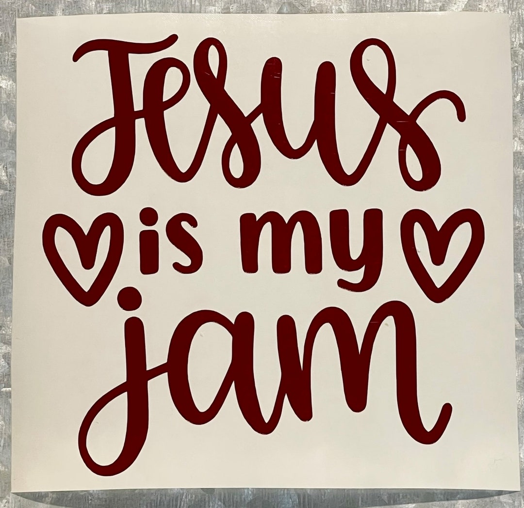 Jesus is My Jam Vinyl Decal Sticker/religious/vinyl/decal/sticker/yeti Decal/yeti Sticker - Etsy
