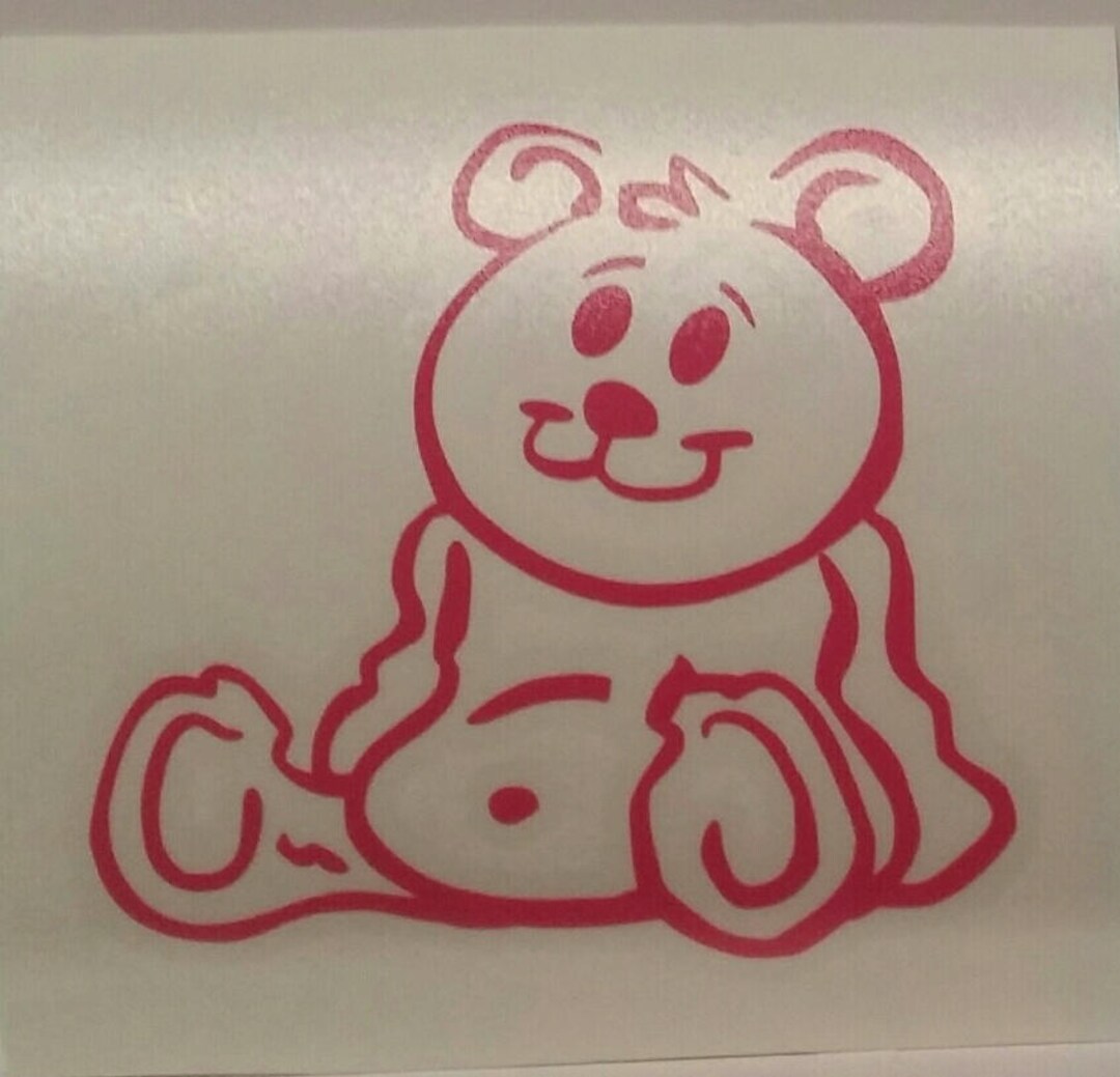 Teddy Bear Vinyl Decal Sticker/bear/teddy Bear/yeti Decal/yeti Sticker ...