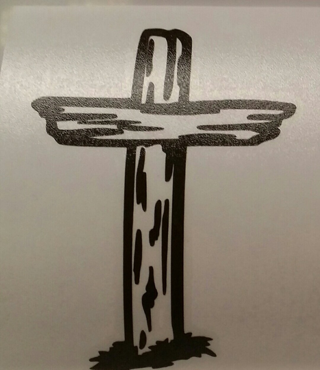 Wooden Cross Vinyl Decal/wooden Cross/wood/cross/yeti Decal/yeti ...