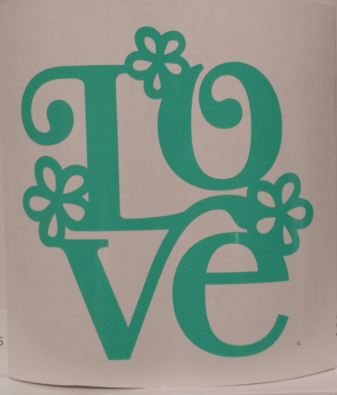 Love Flower Decal/flower Decal/yeti Decal/car Decal - Etsy