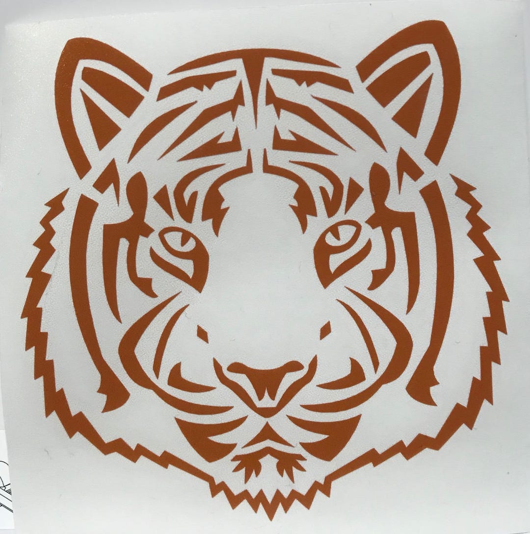 Tiger Vinyl Decal Sticker/tiger/tiger Head/vinyl/decal/sticker/yeti ...