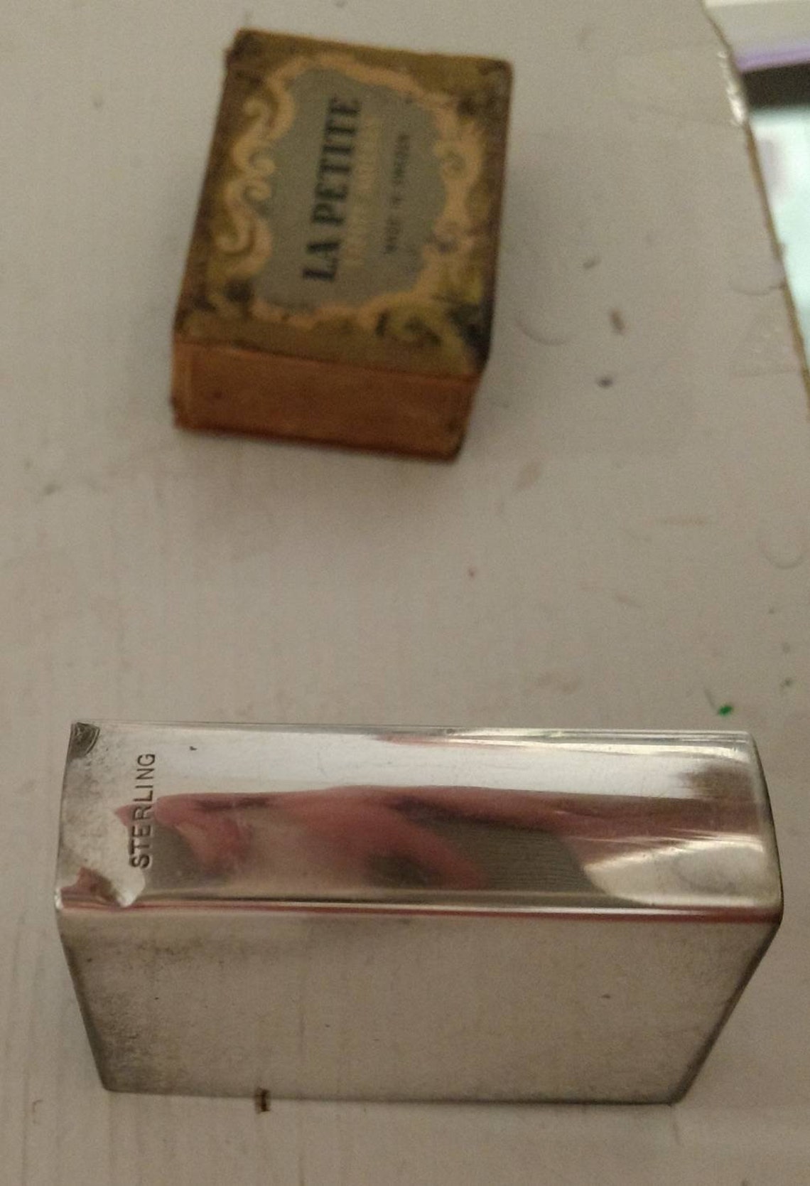 Vintage Sterling Silver Matchbox Holder With Full Box of La Petite ...