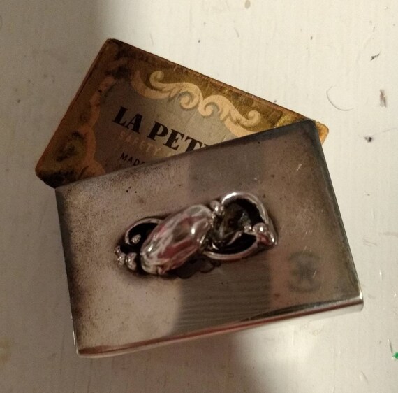 Vintage Sterling Silver Matchbox Holder With Full Box of La | Etsy