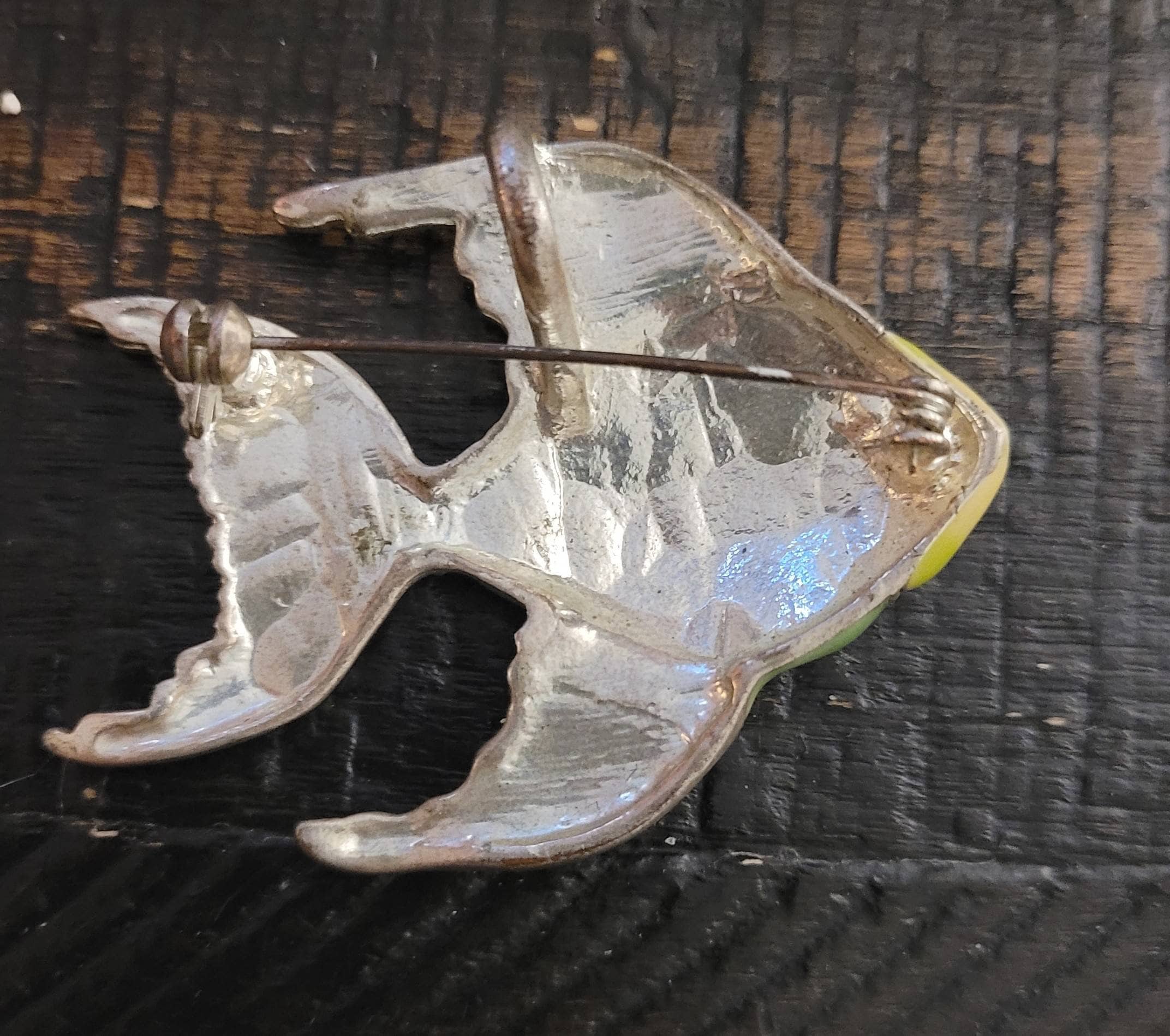 Vintage Enamel Fish Pendant and Brooch - Etsy